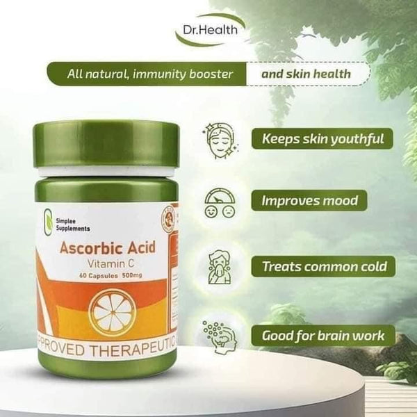 Simplee Supplements Ascorbic Acid Vitamin C 60 Capsules – Perth ...