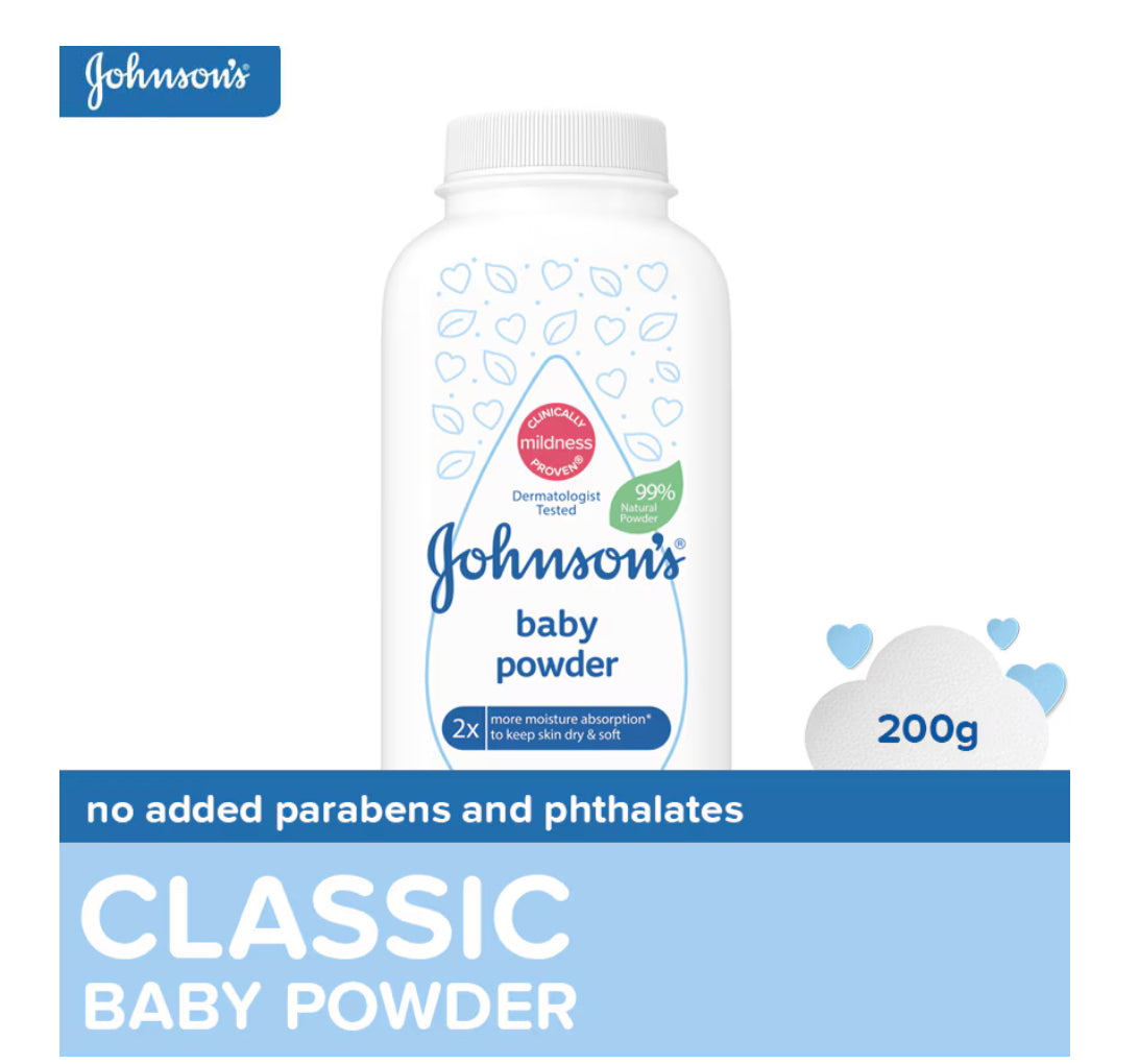 Johnsons Baby Powder 200g Classic – Perth Affordable Beauties PTY LTD