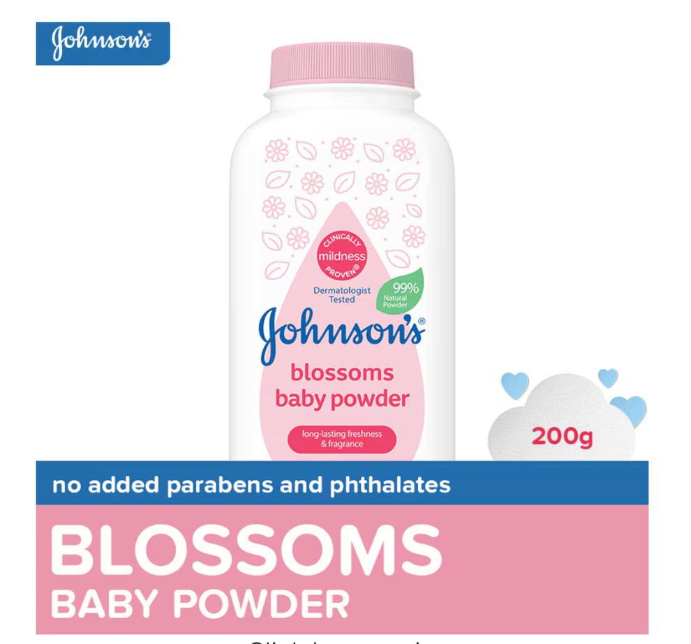 Johnsons Blossoms Baby Powder 200g – Perth Affordable Beauties PTY LTD