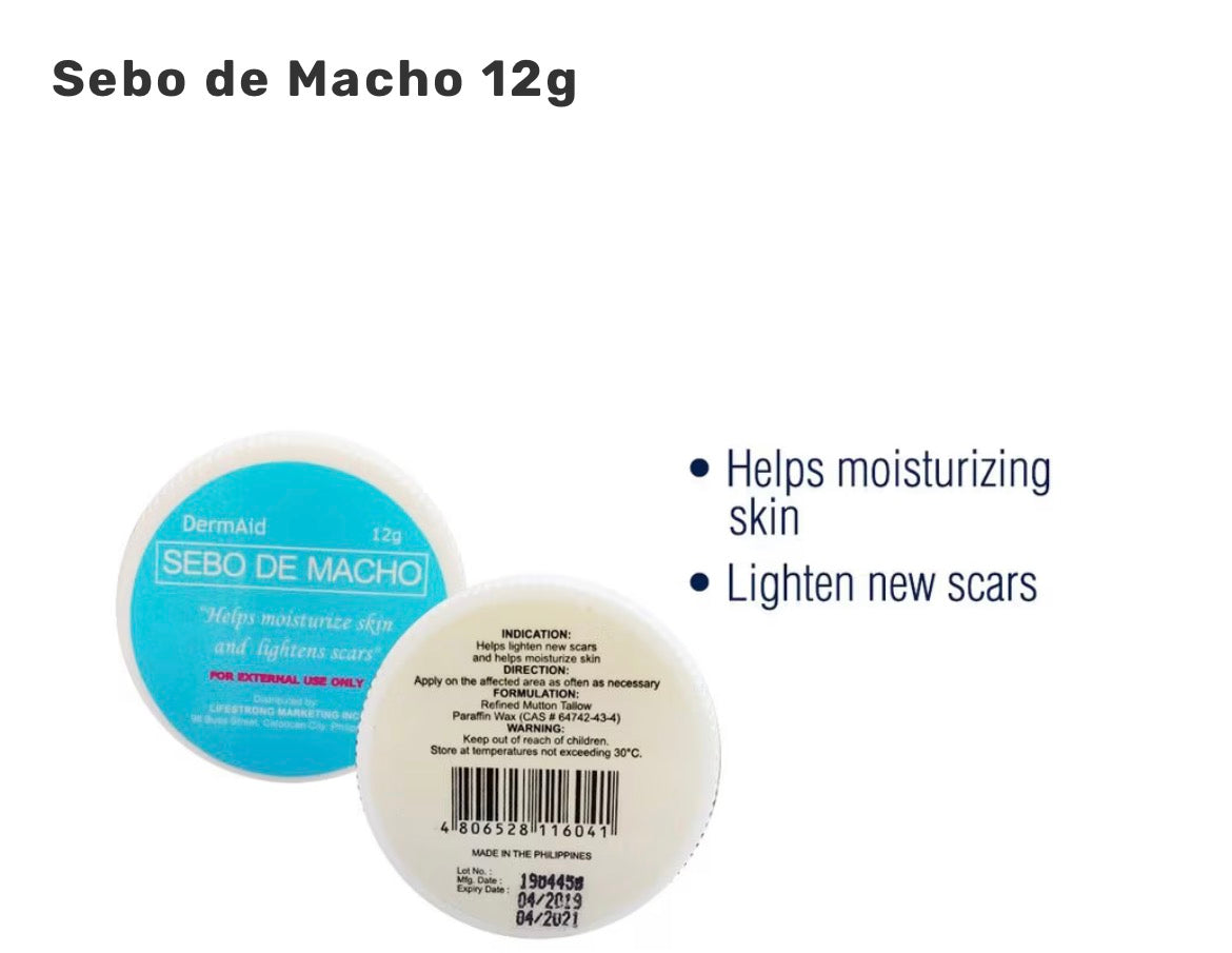 DERMAID Sebo de Macho 12g – Perth Affordable Beauties PTY LTD