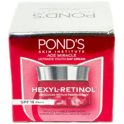 PONDs AGE MIRACLE ULTIMATE YOUTH DAY CREAM HEXYL-RETINOL SPF18++ 50g ...
