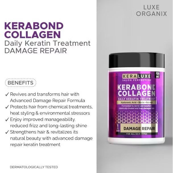 Luxe Organix KERA LUXE KERABOND COLLAGEN DAILY TREATMENT 700ml – Perth ...