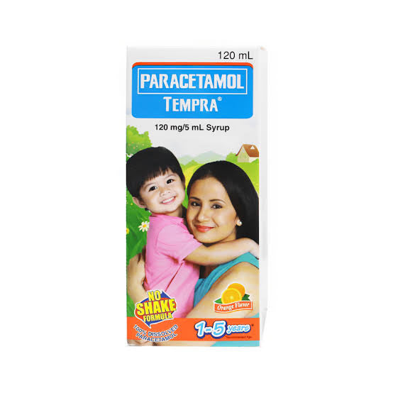Tempra Paracetamol for Age 1-5 years old) (Orange) - 120ml – Perth ...