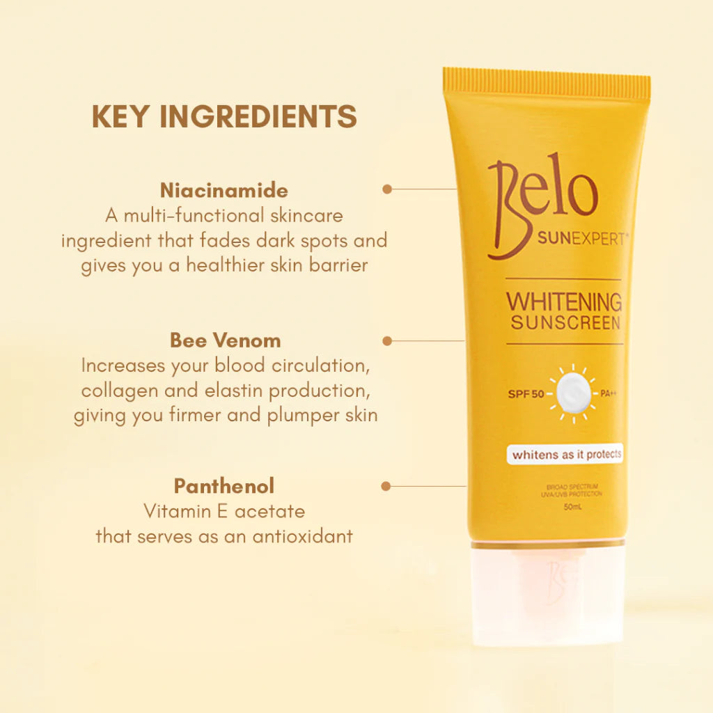 Belo Sun Expert Whitening Sunscreen SPF50 - 50mL – Perth Affordable ...