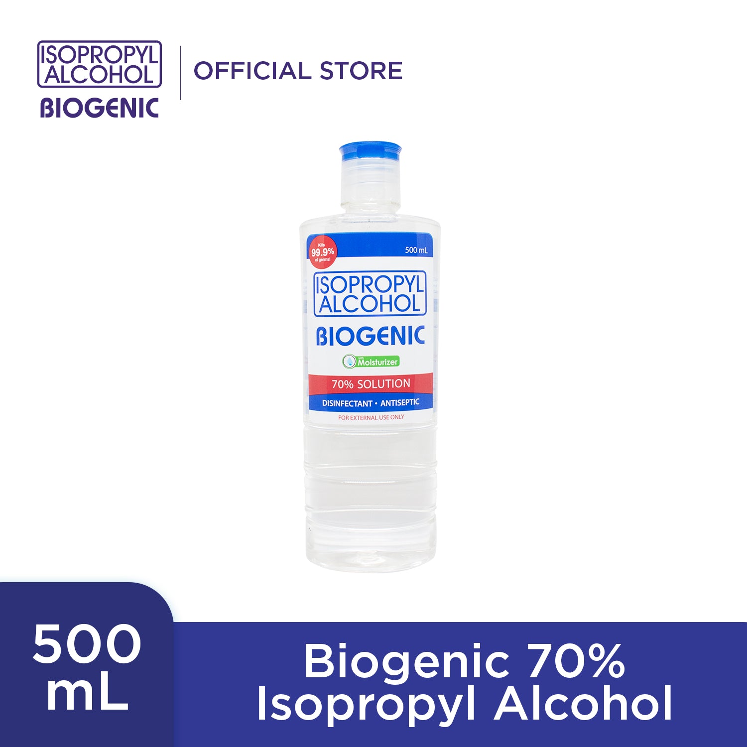 Biogenic 70% Isopropyl Alcohol 500ml – Perth Affordable Beauties PTY LTD